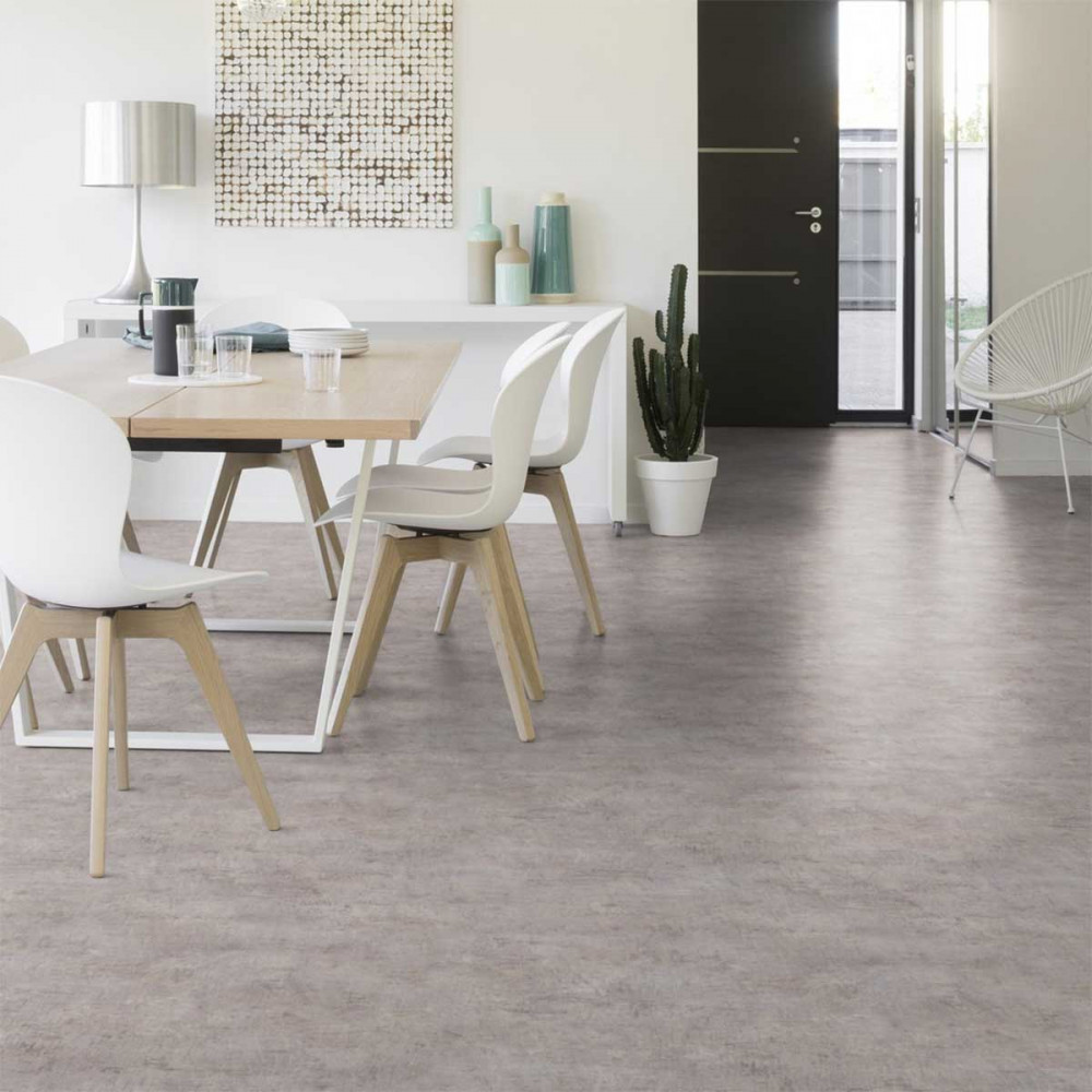 Sol PVC Gerflor Transit 2S3 Imitation beton ciré gris