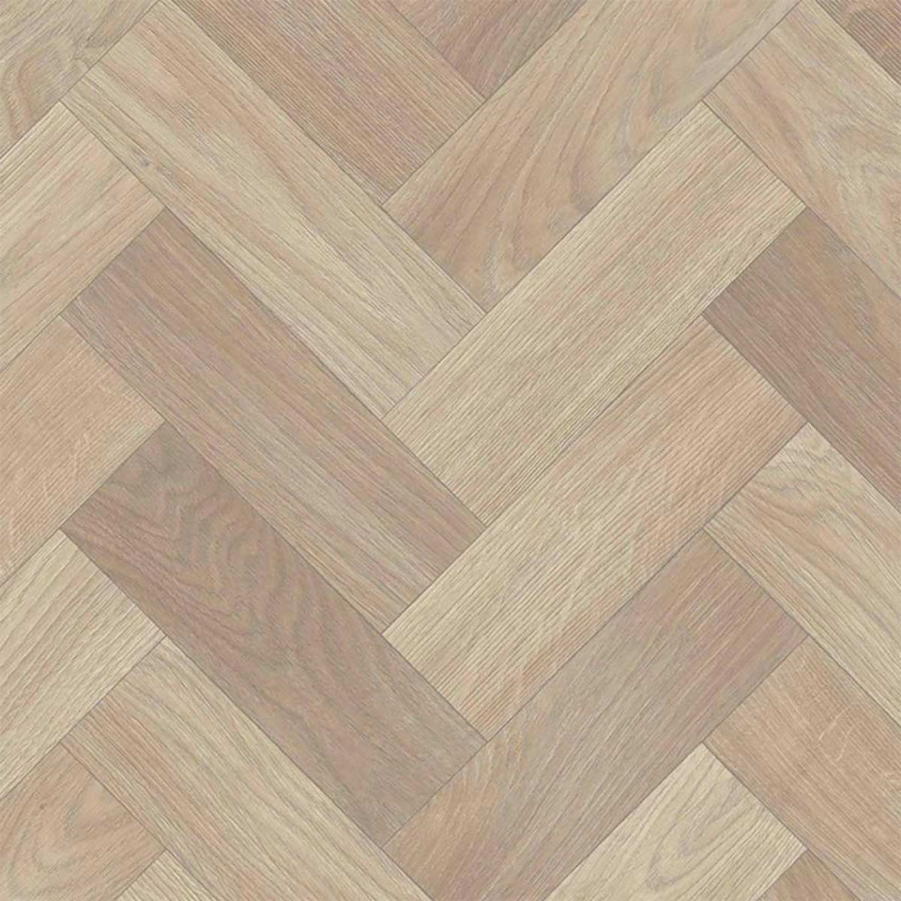 Sol vinyle décor chevron parquet