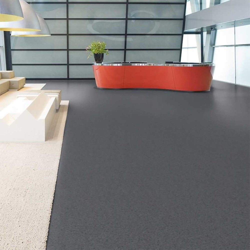 Sol PVC Tarkett collection eclipse gris foncé