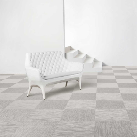 Vinyle Tissé Bolon graphic mache beige 50x50cm